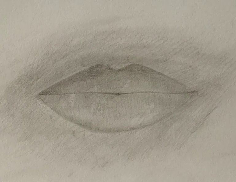 How to draw lips(Front view)? | LOV4ARTS Lip drawing